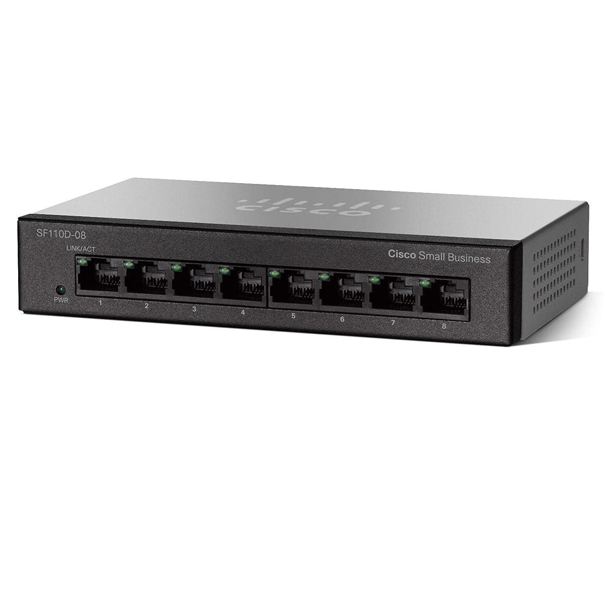 Cisco SF110D-08 Unmanaged Switch, 8 Ports 10/100 Desktop, Limited Lifetime Protection (SF110D-08-NA)
