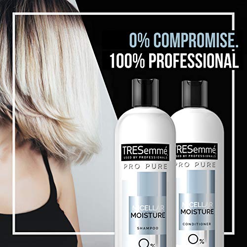 TRESemmé Pro Pure Conditioner For Daily Moisture Micellar Moisture Silicone Free, 16 Fl Oz (Pack of 4)