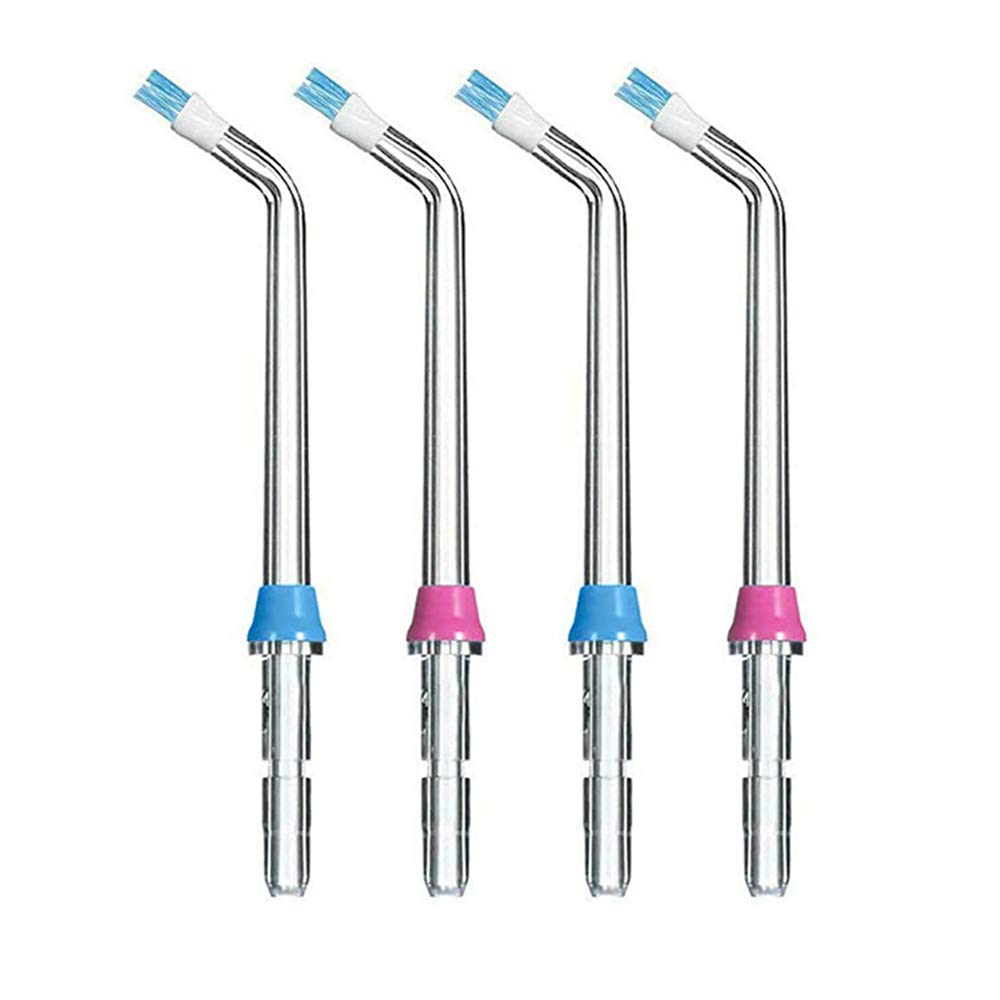 Plaque Seeker Replacement Tips Compatible with Waterpik Water Flossers and Other Brand Oral Irrigators, Water Flosser Tip Replacement, Plaque Remove Brisles Tips(4-Pack)