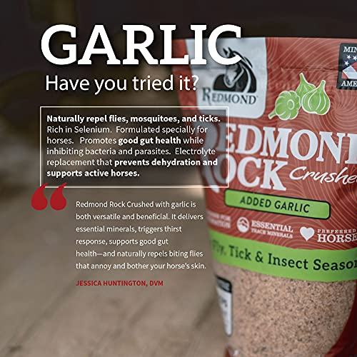 REDMOND Daily Red Garlic | Horse Minerals & Vitamins Supplement | Garlic for Horses