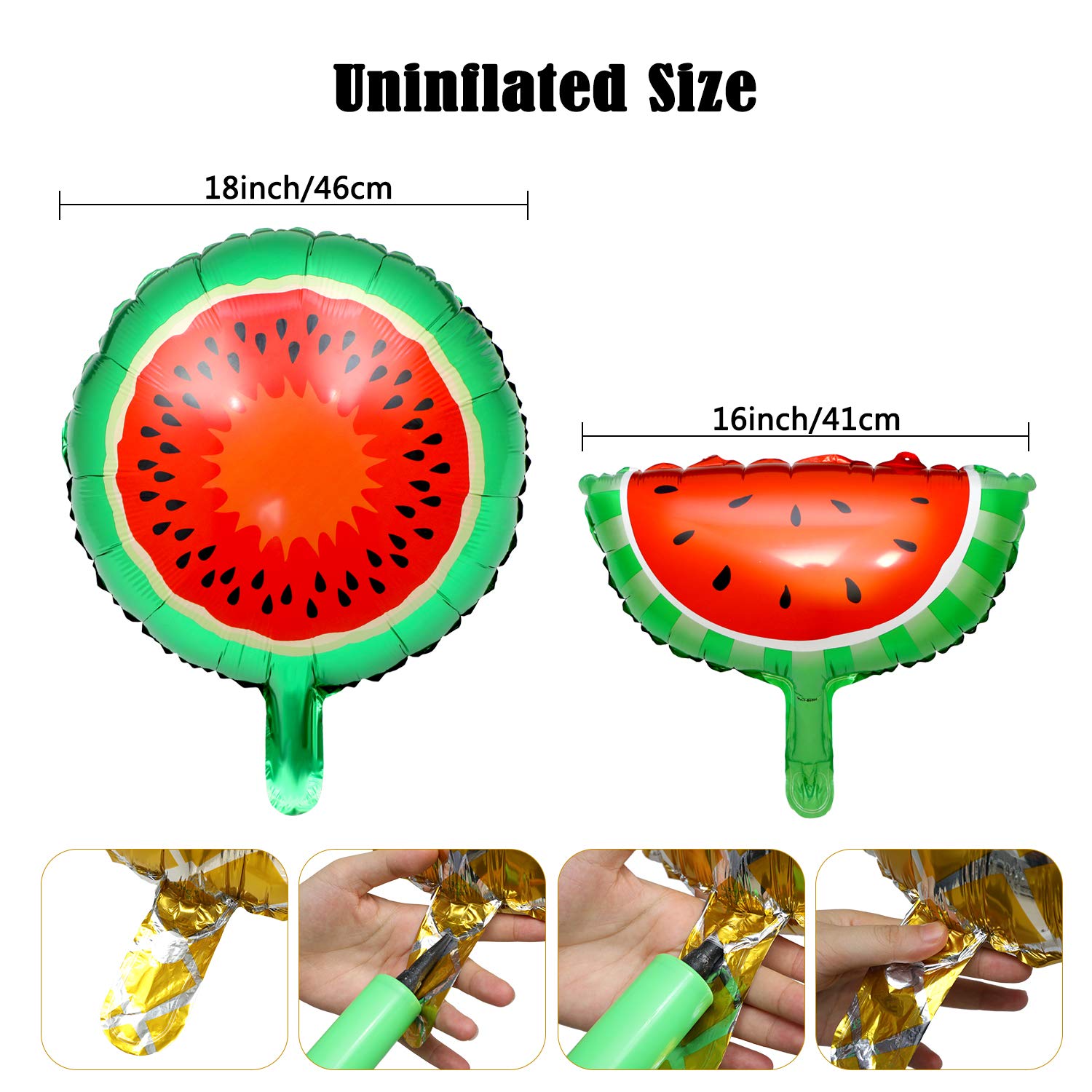 30 Pieces Fruit Balloons Fruit Aluminum Foil Balloons Tutti Frutti Party Decorations Tropical Fruit Balloons for Birthday Fruit Themed Party Decorations, 2 Sizes