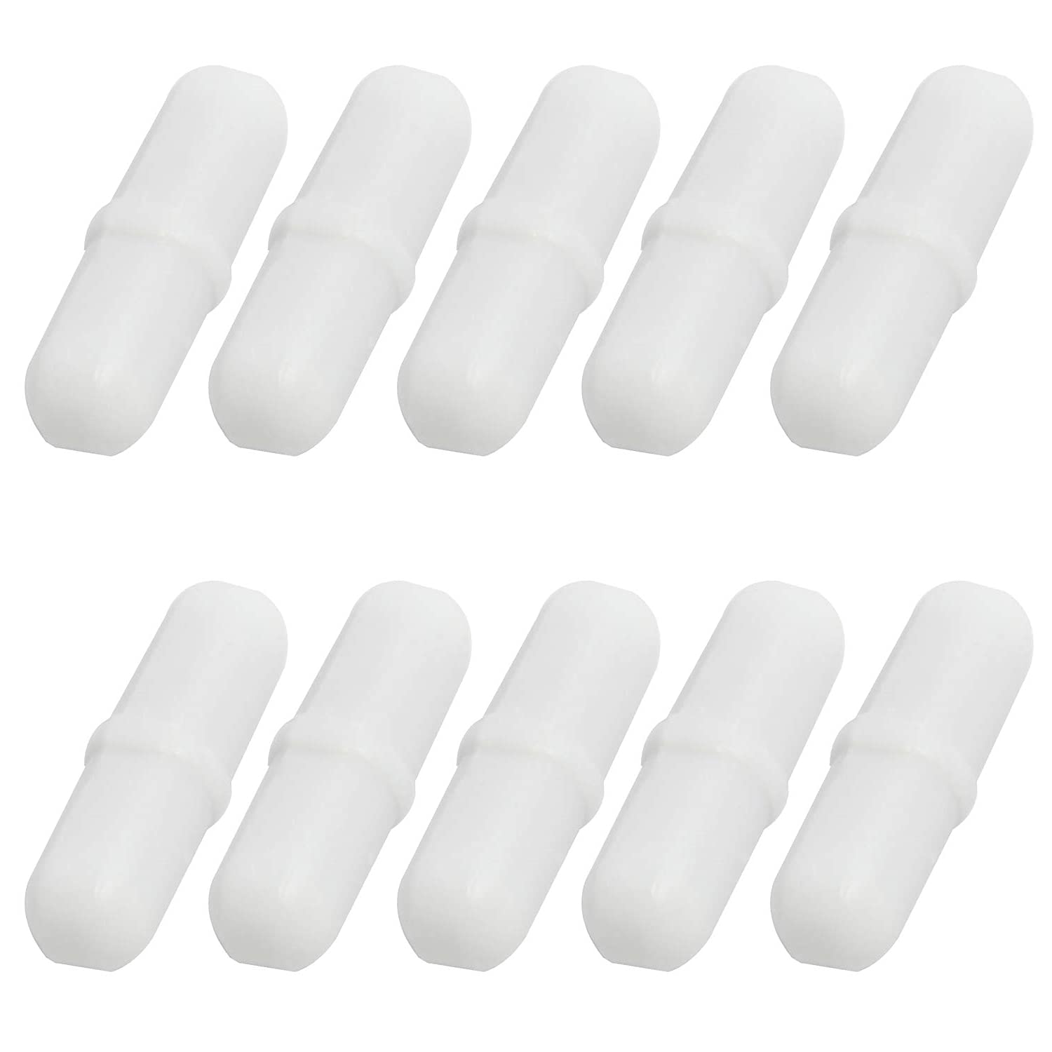 Toolly 10 Pack Magnetic Stir Bars, PTFE Magnetic Stirrer Mixer, Ring Shape Lab Spinbar Stiring Rod (Diameter 7mm,Length 25mm)