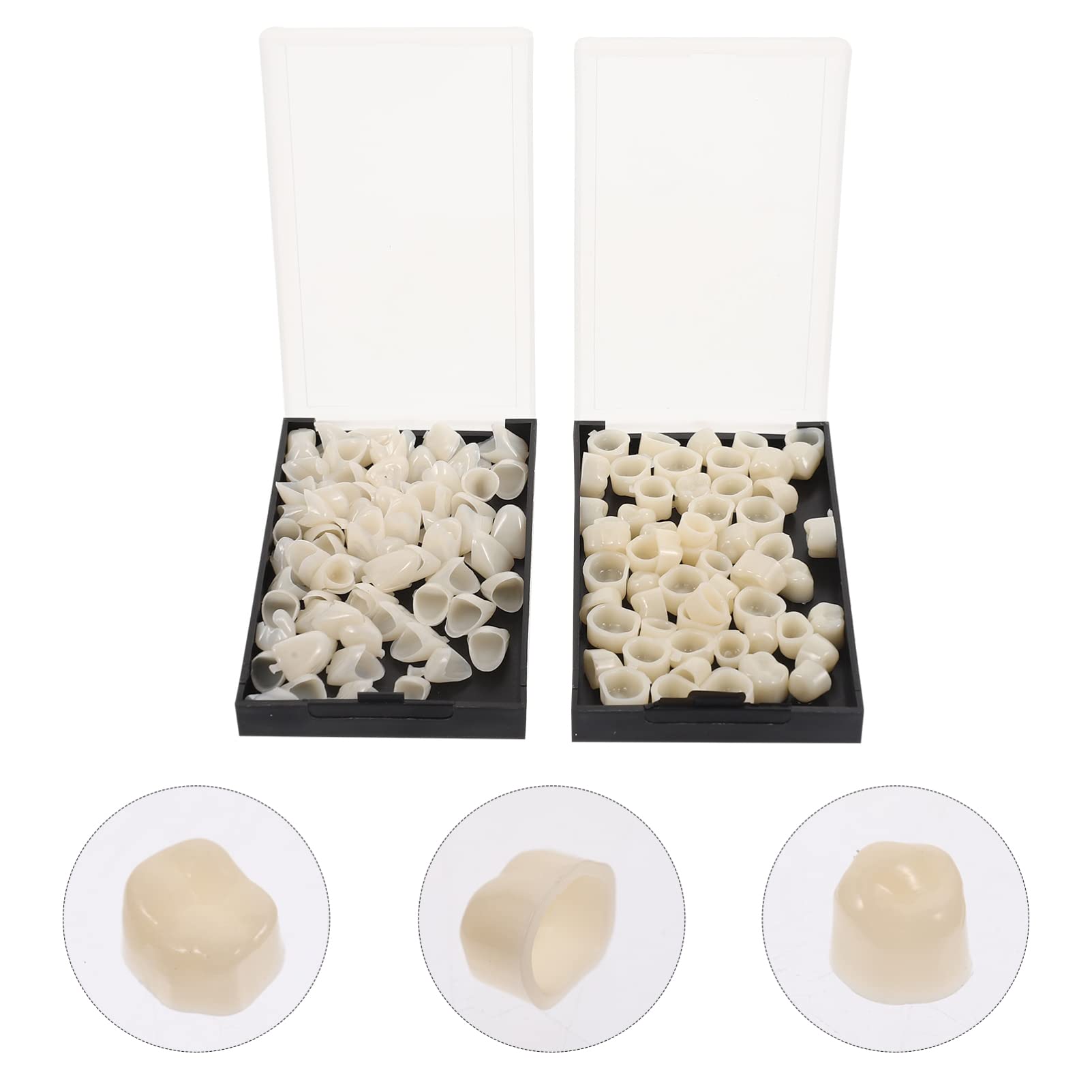 2boxes Dental Slices Sticker Veneer Tooth Accessory Supplies Broken Replacements for Anterior The Kits and Fixing Materials Material Oral Temporary Reing Replacement Missing Kit