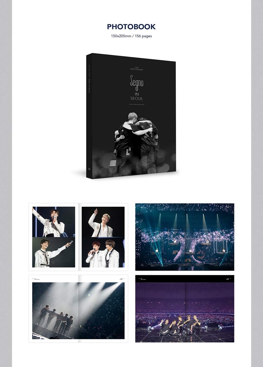NUEST NU'EST - 2019 NU'EST CONCERT Segno IN SEOUL DVD 2Discs+156p Photobook+On Pack Poster+Postcard+Double Side Extra Photocards Set