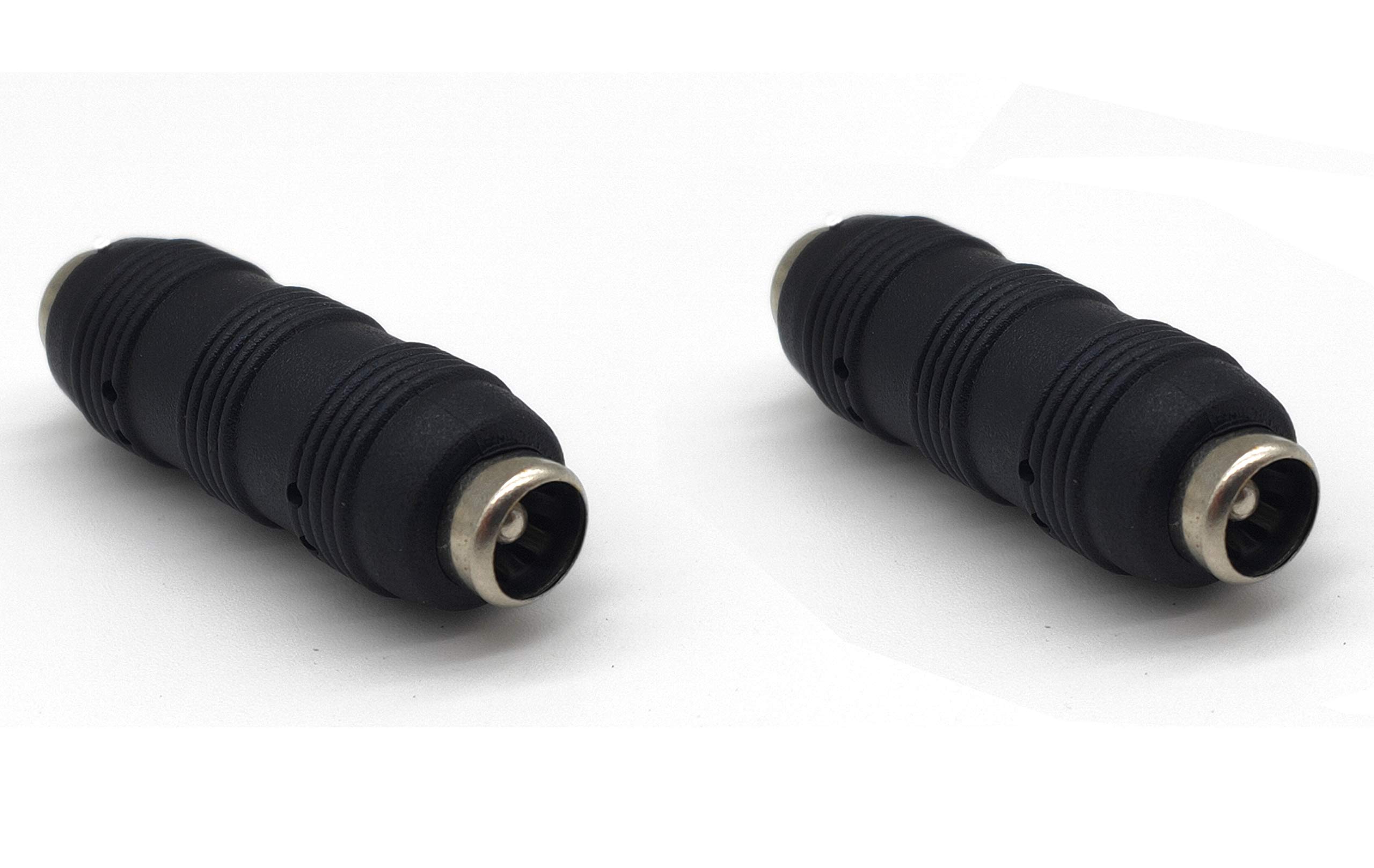 Traovien 5.5mm X 2.1mm DC Power Adapter, (2 Pairs) DC Power 5.5mm x 2.1mm Female to Female Coupler, Male to Male Coupler LED/CCTV Camera