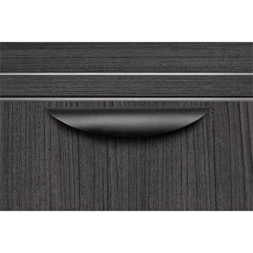 Regency Legacy Double Pedestal Desk with Five Drawers, 66", Ash Grey