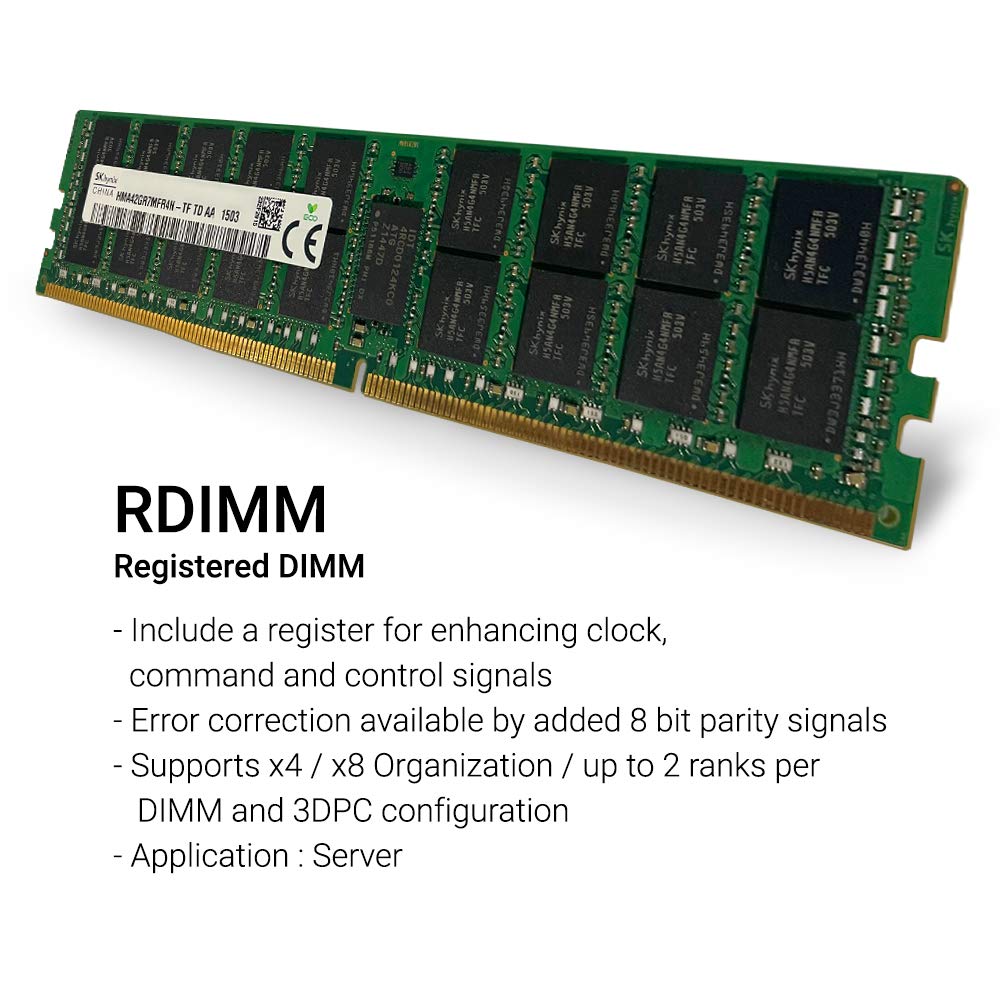 Brute Networks SNPDFK3YC/16G-BN - 16GB DDR4-2666Mhz 2RX8 ECC Registered RDIMM (Compatible with OEM PN# SNPDFK3YC/16G)