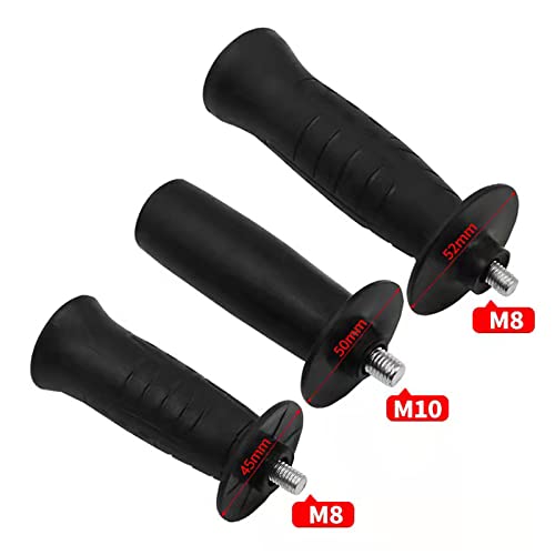 2Pcs 8mm Thread Angle Grinder Side Handle Replacement (Total Length:134mm)