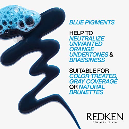 Redken Color Extend Brownlights Blue Toning Shampoo | For Natural & Color-Treated Brunettes | Neutralizes Brass In Brown Hair | Sulfate-Free | 33.8 Fl Oz