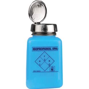 Menda 35299 Static Dissipative durAstatic™ One-Touch Dispenser Bottle Printed IPA Blue 6 oz.
