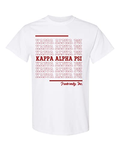 Kappa Alpha Psi Chapter 5 Repeat That T-Shirt (as1, Alpha, l, Regular, Regular, White)