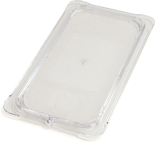 Carlisle FoodService Products 10276U07 Polycarbonate Universal Flat Lid, 12-3/4" Length x 7" Width x 7/16" Height, Clear, For TopNotch One-Third Size Food Pans (Case of 6)