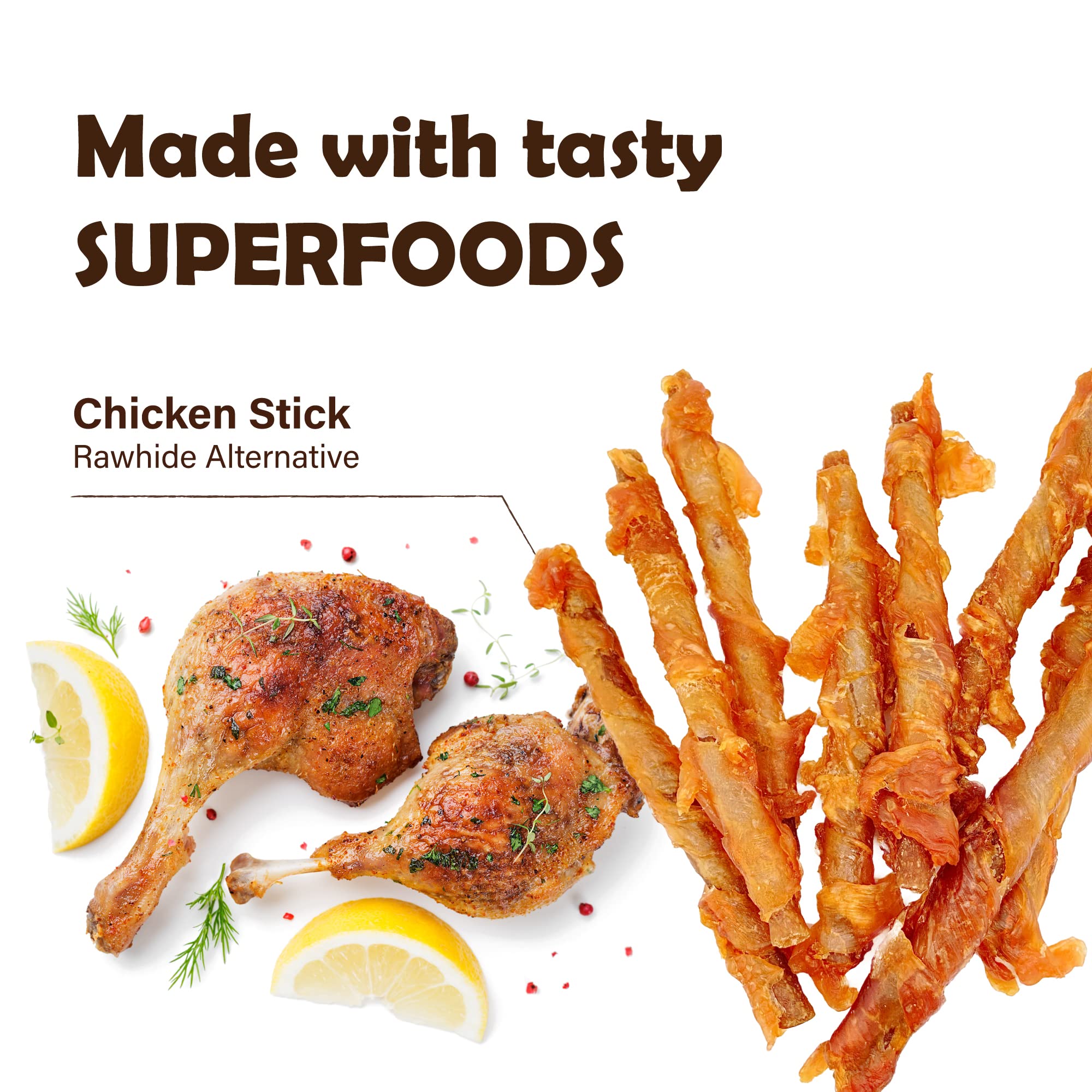 AFreschi Turkey Tendon for Dogs(Chicken Stick+Strip)