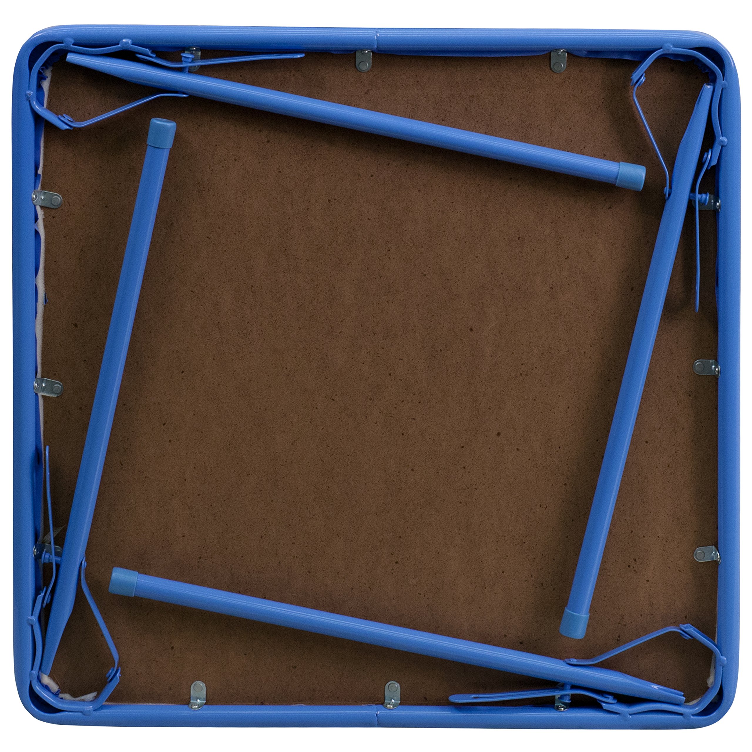 BizChair Kids Blue Folding Table Daycare Classroom