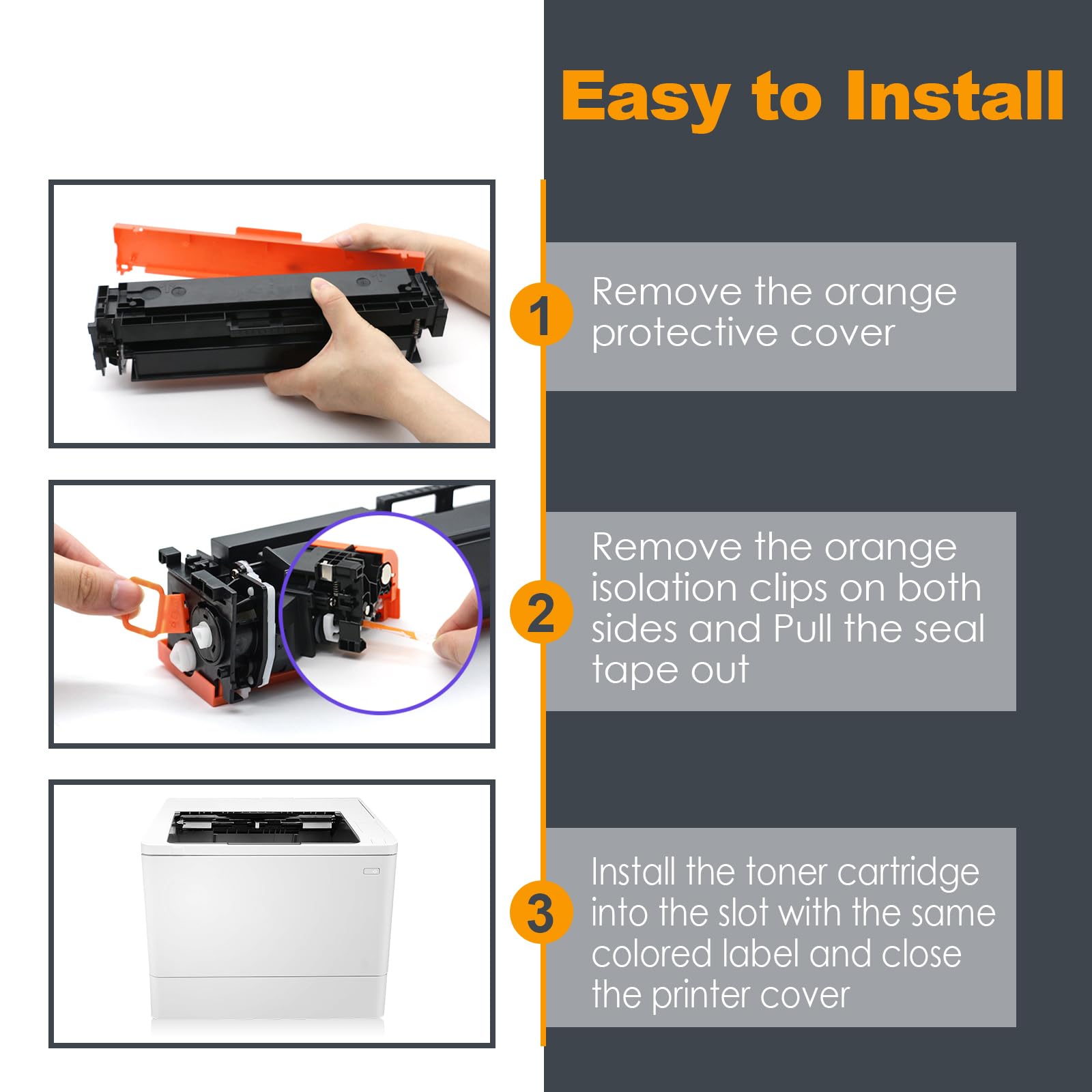 414X Remanufactured Toner Cartridge Replacement for HP 414X 414A W2020X W2021X W2022X W2023X for HP Color Pro M454dn M454dw MFP M479fdw M479fdn M479dw M455dn M480f Printer ( 4-Pack)