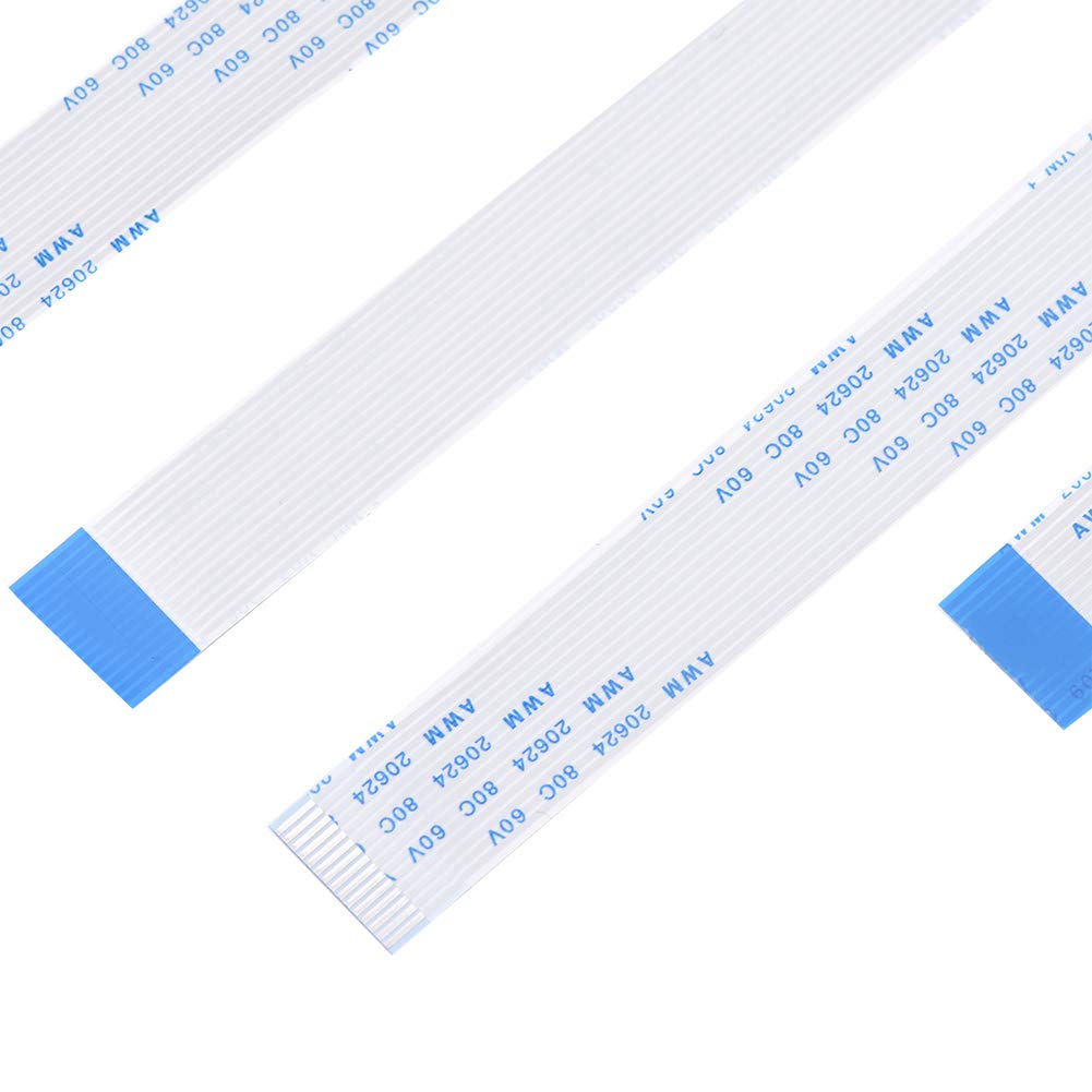 Raspberry Pi Camera Ribbon Cable, Camera Cable for Raspberry Pi, 3pcs/set 15 Pin Flat Ribbon Cable, Raspberry Pi Camera Ribbon, White Flexible Flat Cable for Raspberry Pi Module Camera