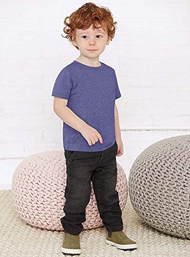 RABBIT SKINS™ Toddler Harborside Mélange Short Sleeve Jersey Tee, Gray Melange, 2T