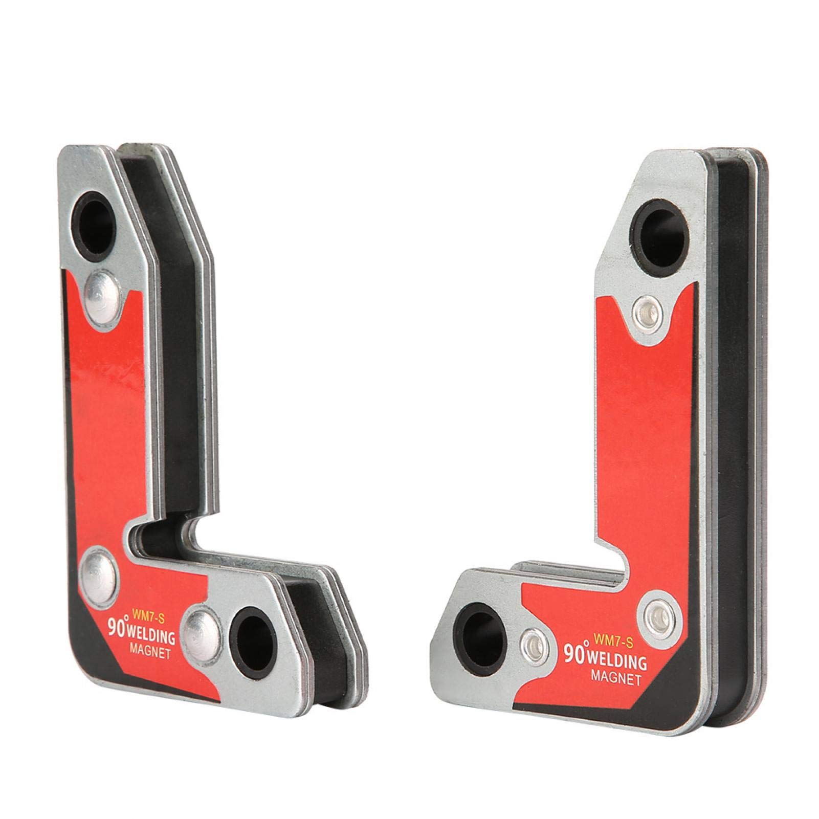 2pcs Magnetic Welding Holder, Strong Magnetic Welding Positioner Welding Magnet Arrows Welder Holder Support 30 60 90 Angles for Soldering, Marking Off, Pipe Installation