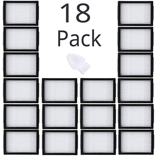 JoyBros 18-Pack Replacement HEPA Filter Compatible for iRobot Roomba evo, i,e,j Series:E5 E6 E7 i1 i3 i4 i5 i6 i7 i8 j7 J8+ and Plus versions