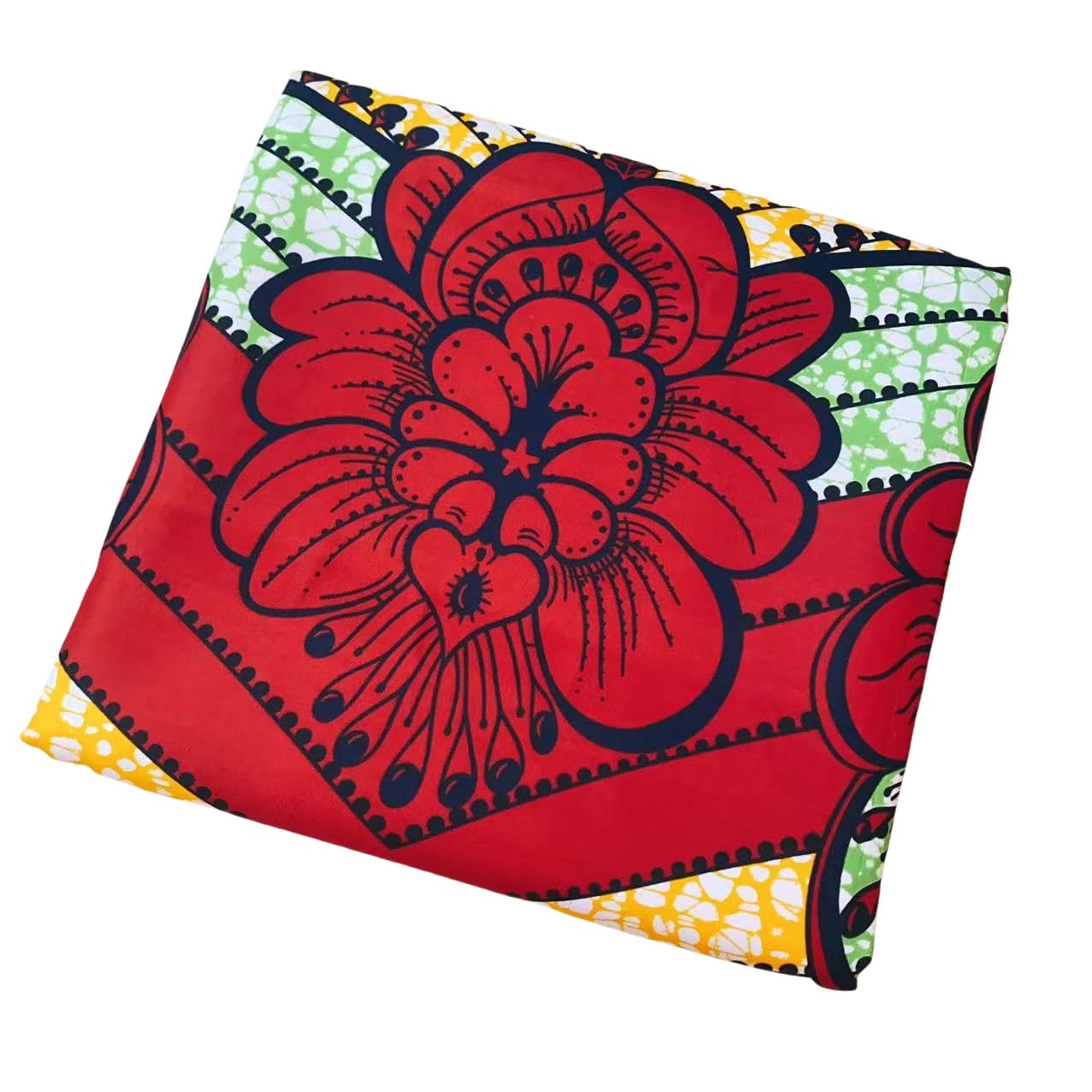 African Fabric 6Yards/1pc Ankara Fabric Tribal Print Polyester Fabric for Party Dress