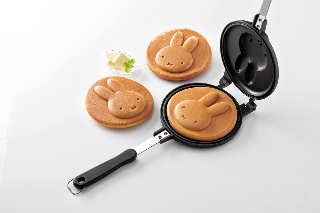 Skater ALHOC1-A Pancake Maker, Fun for Parents and Children, Direct Fire, Aluminum, Miffy Easy Care