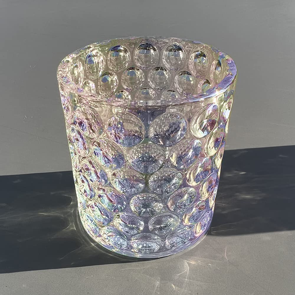ACASSA, Gin and Tonic Glassware, Iridescent Drinking Glasses, Romantic Water Glasses, Bubble Design Drinking Glasses, Hobnail Drinking Glasses, Wine, Cocktail, Lowball, Bourbon, Whisky, Scotch Glasses