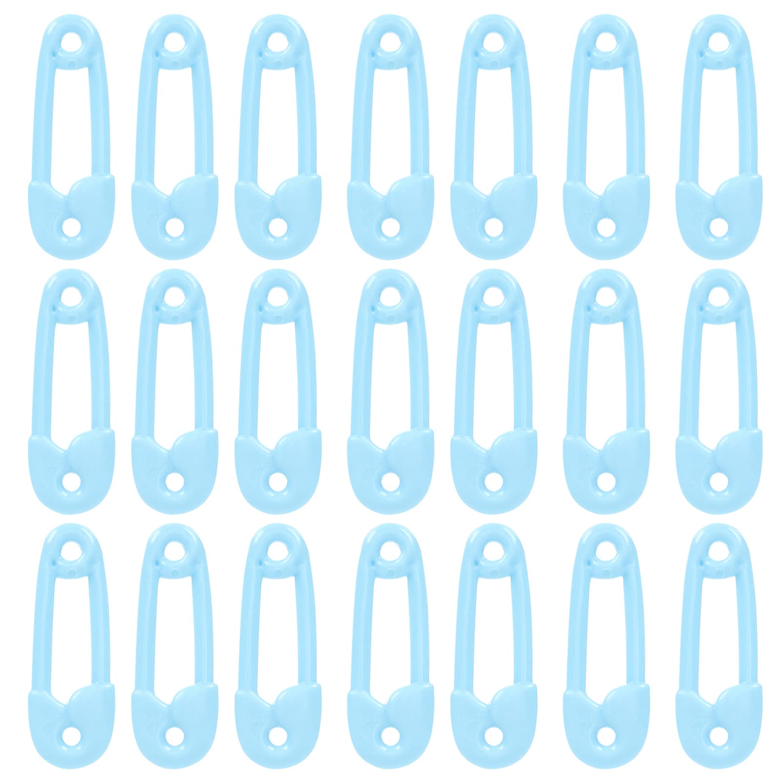 36pcs Diaper Pins Safety Pins Plastic Head Cloth Diaper Pins or Shower Diaper Pins for Newborn Blue