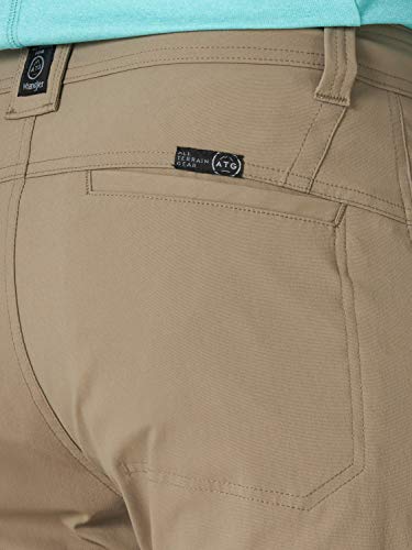 ATG by Wrangler Men's Zip Pocket Trail Pant, Fallen Rock, 34W x 30L