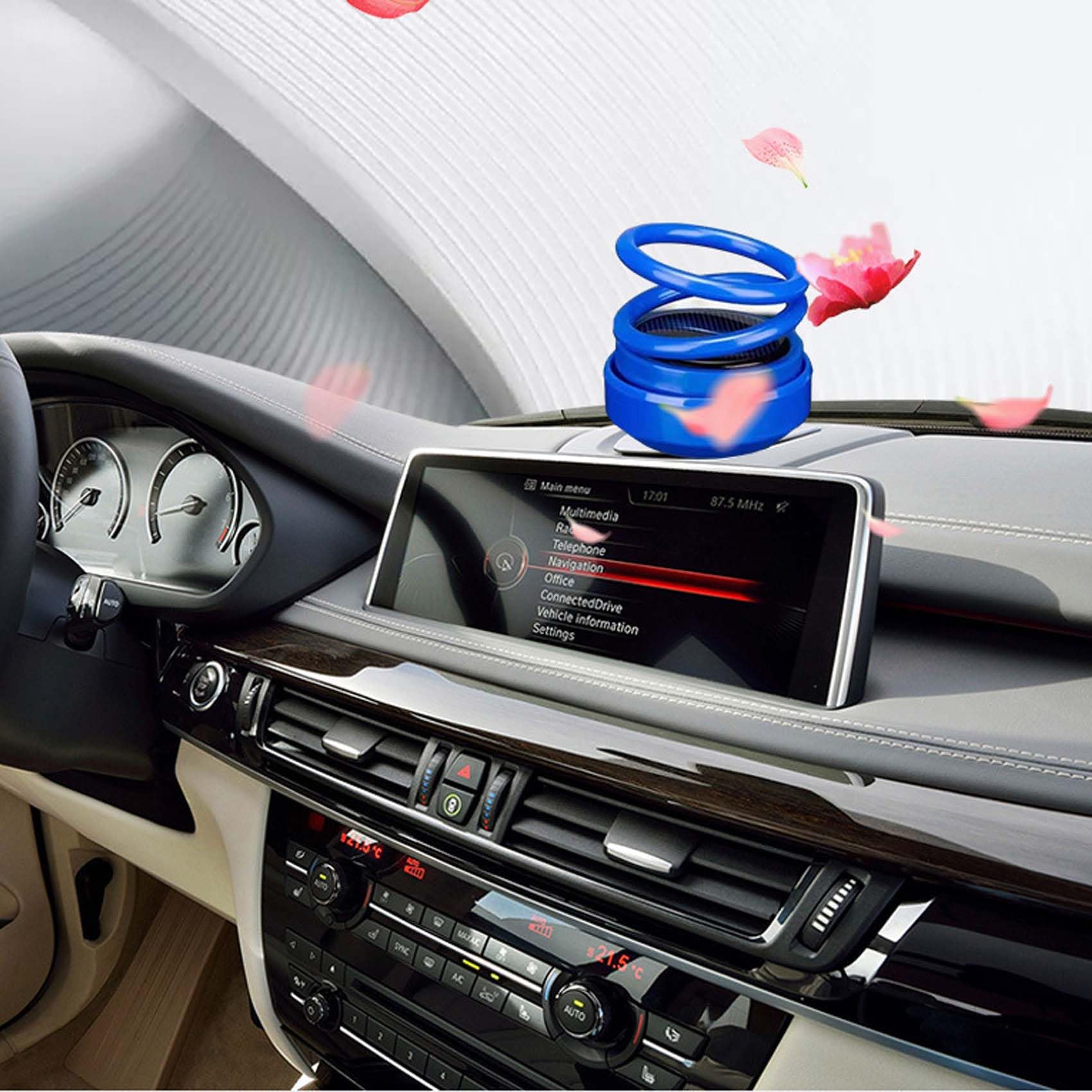 AGANTYIDE Portable Kinetic Molecular Heater, Mini Portable Kinetic Heater for Car, Solar Rotating Double Ring Suspension Car Ornament (All)