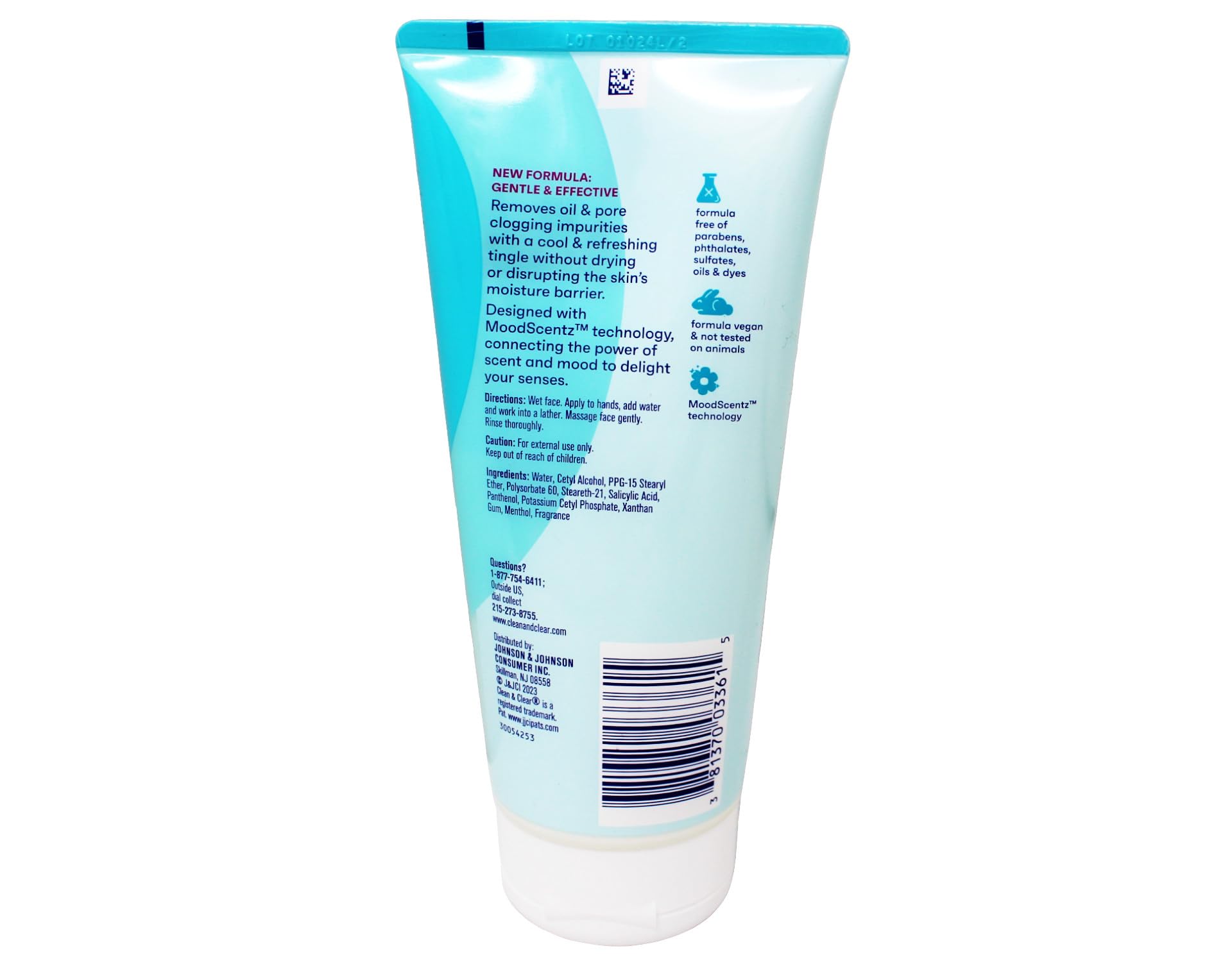 Clean & Clear Oil Free Deep Action Cream Cleanser, 6.5 Ounce (Value Pack of 4)