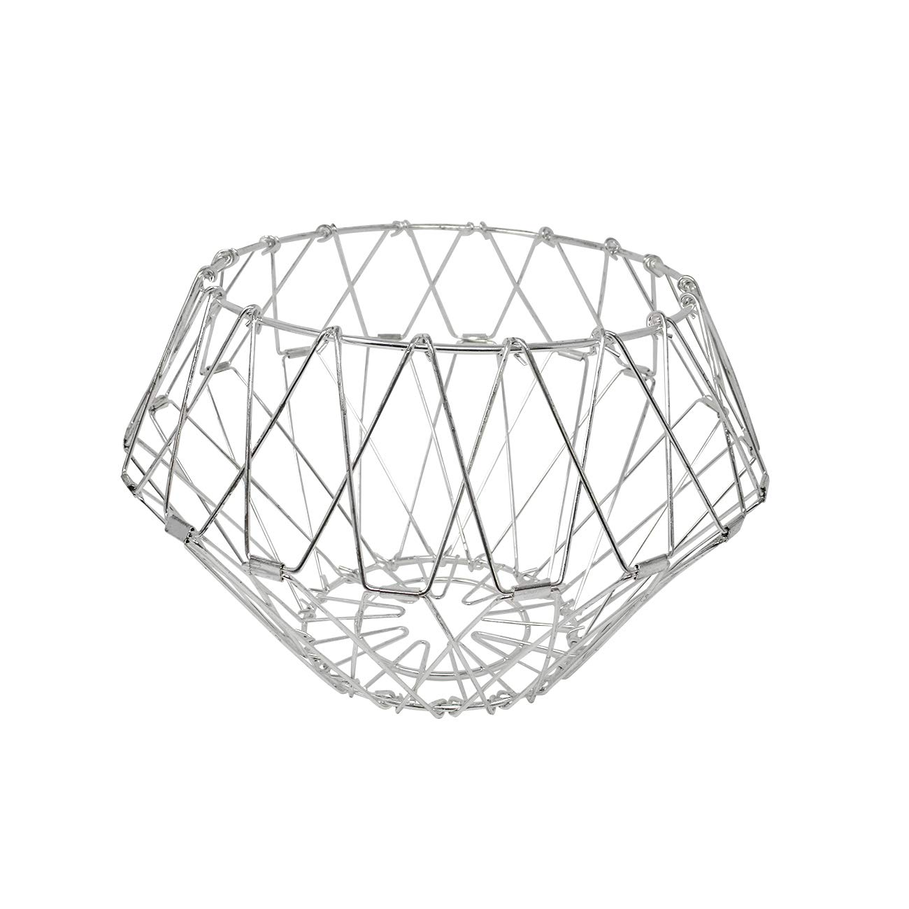 Decorative Flexible Wire Folding Fruit Basket by Trademark Innovations