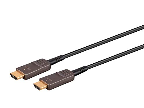 Monoprice Ultra High Speed HDMI Cable - 20 Feet - Black, 8K@120Hz, Dynamic HDR, 48Gbps, Fiber Optic, Earc, AOC, Ycbcr 4: - Slimrun AV Series