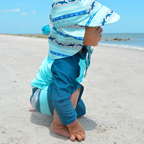 i play. by green sprouts baby-boys Trunks with Built-in Reusable Swim Diaper,Navy/Aqua,4T