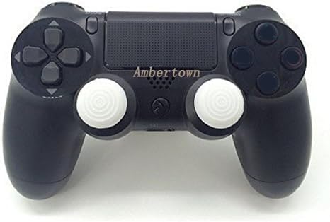 Analog Silicone Thumb Stick Grip Joystick Caps Cover for PS4 PS3 Xbox 360 Xbox One Game Controllers (White)