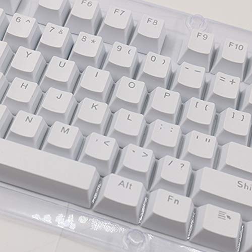 shlutesoy Keyboard Keycaps,104Pcs/Set Double Color Backlight Keycap for Cherry MX Mechanical Keyboard Black Red