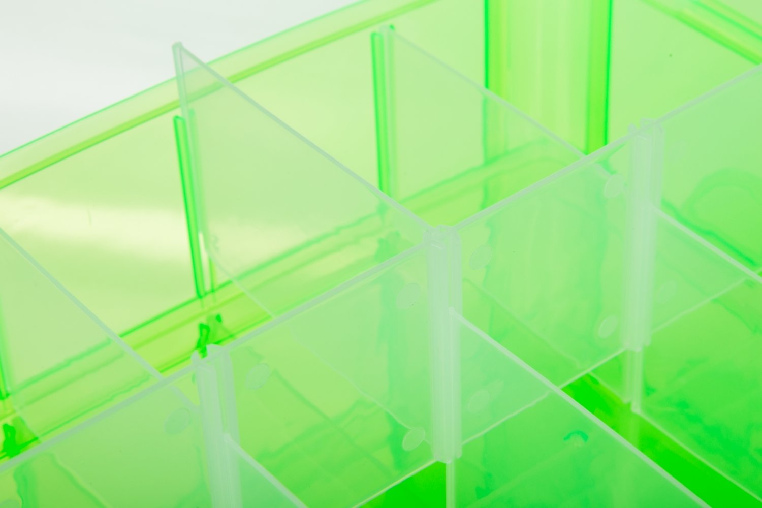 LifeSmart USA Stackable Storage Container Green 50 Adjustable Compartments Compatible with Lego Dimensions LOL Surprise Littlest Pet Shop Arts and Crafts and More (5 Tier)