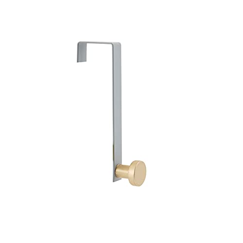 Elle Decor Elle Décor 3 Pack Single Over The Door Grey Bath-Towel-Hooks