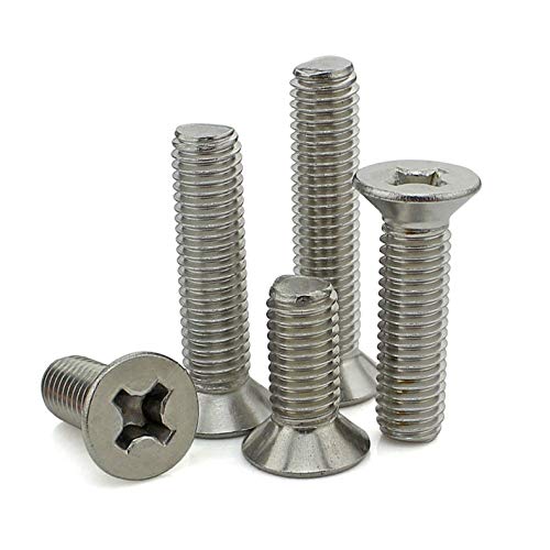 304 Stainless Steel Countersunk Head Machine Screws Cross Head Screws M5*12 10Pcs/lot