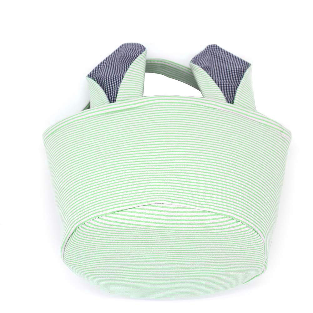 Lxitol Easter Baskets Easter Bunny Ears Bags - Easter Egg Bunny Bucket for Kids (Green)
