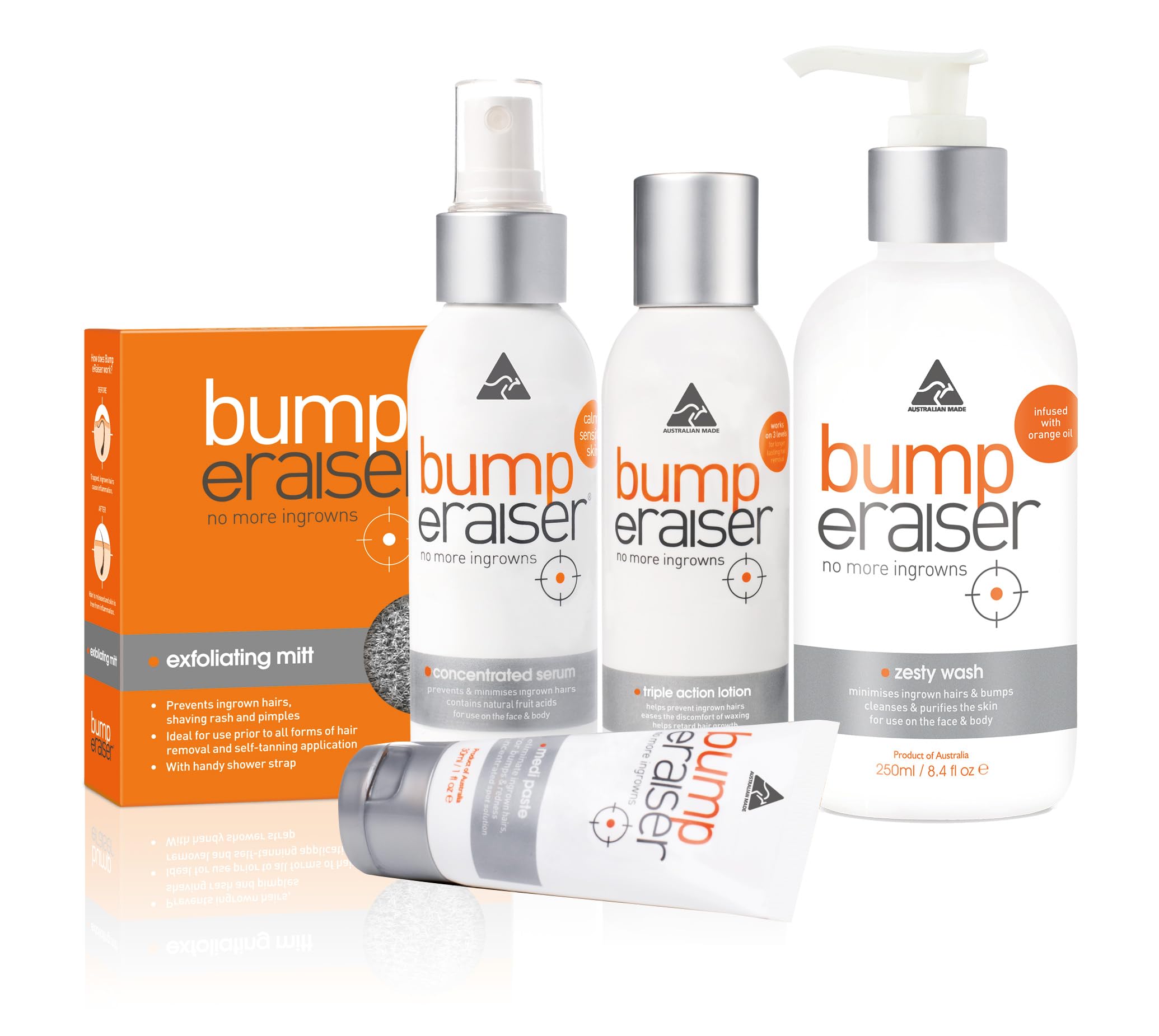 Bump Eraiser Concentrated Ingrown Hair Serum 4.2 fl oz for Ingrown Hair Treatment, Razor Burns and Razor Bumps