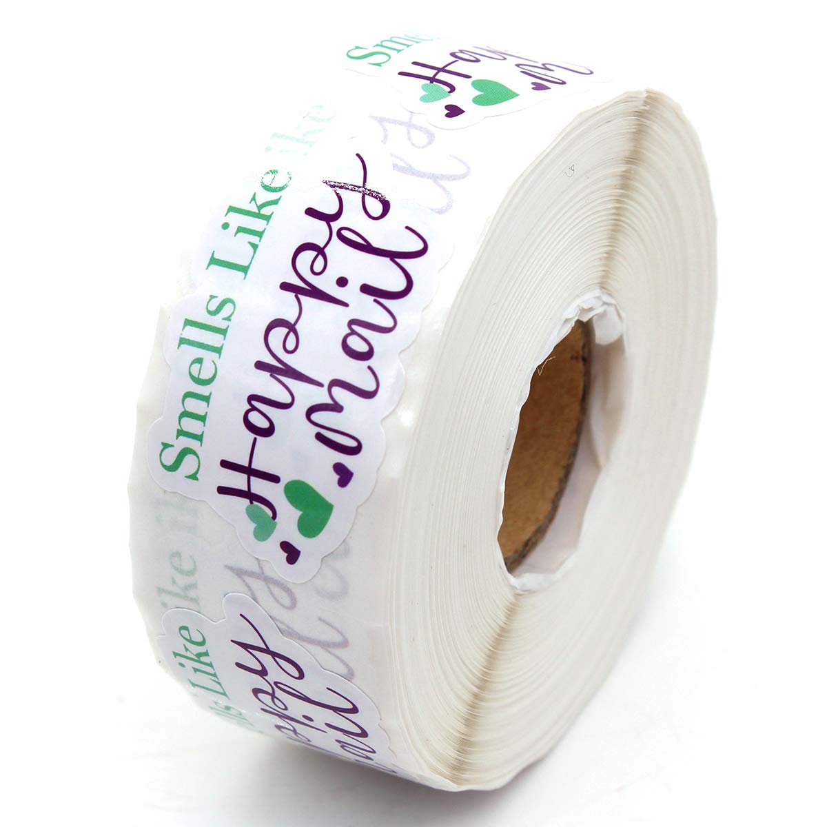 Muminglong 1.5 Inch Smells Like Happy Mail Stickers, Small Shop Stickers, Small Business, Thank You Sticker,Packaging Sticker, 500 PCS