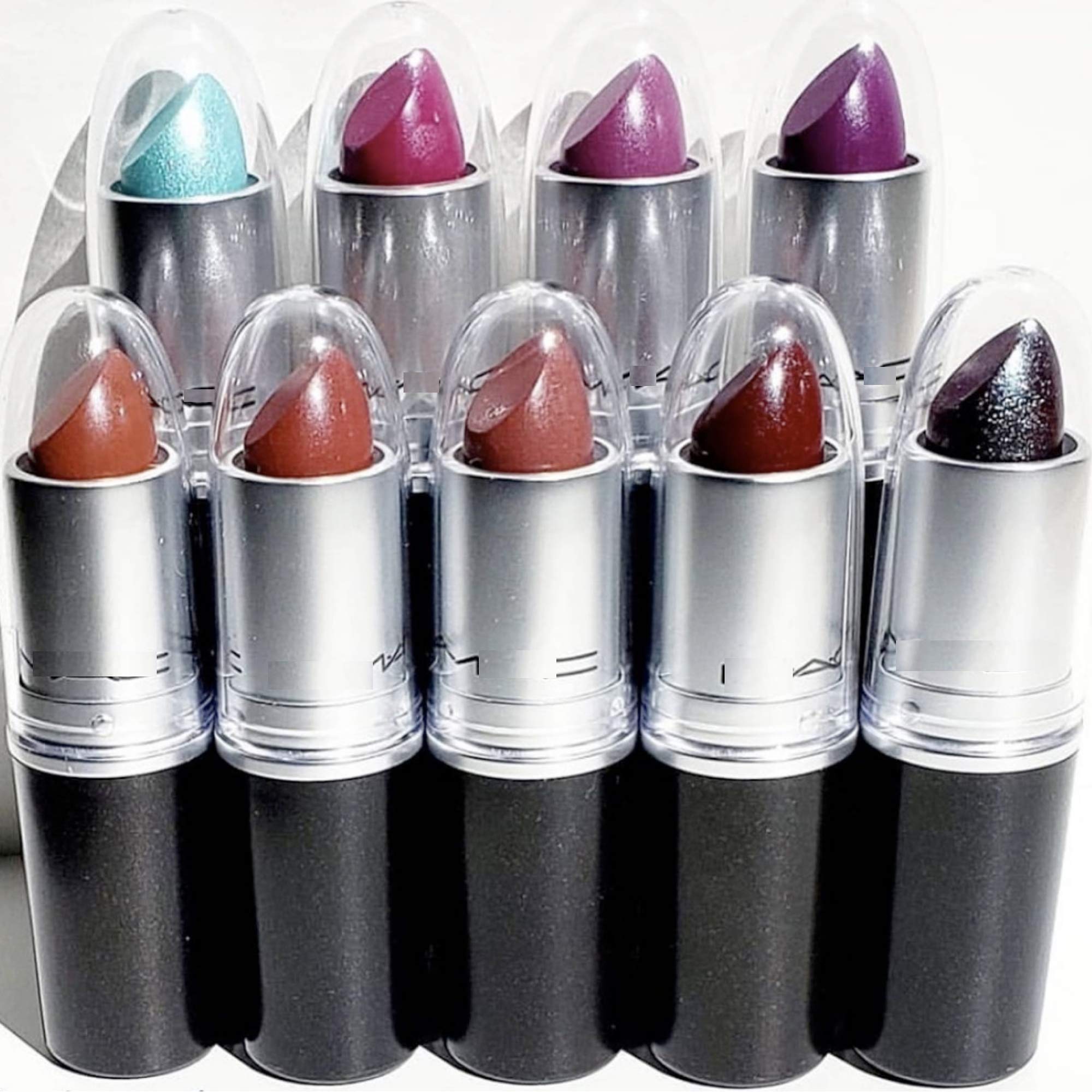 Clear Acrylic Lipstick Caps - Replaces Original Individual MAC Lipstick Caps - See Your Favorite Lipstick Color Easily (24 Pack)
