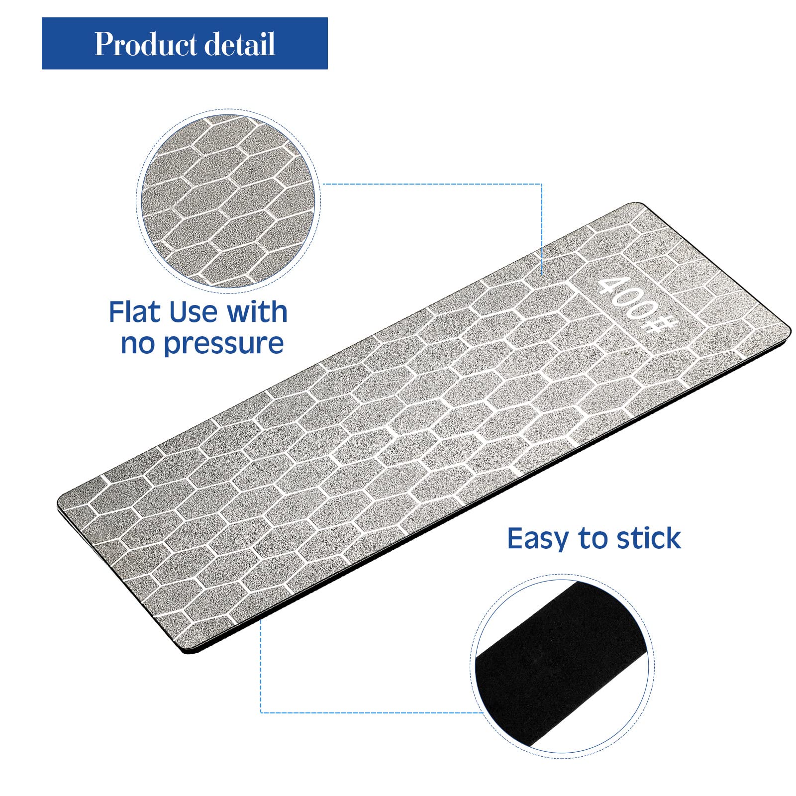 5 Pcs Diamond Sharpening Stone Honing Stone Diamond Stone Lapping Plate Diamond Sharpening Plate Fine Coarse Bench Stone for Kitchen Blade Chisel, 5.9 x 2.48 Inch(200, 400, 800,1000, 1200 Grit)