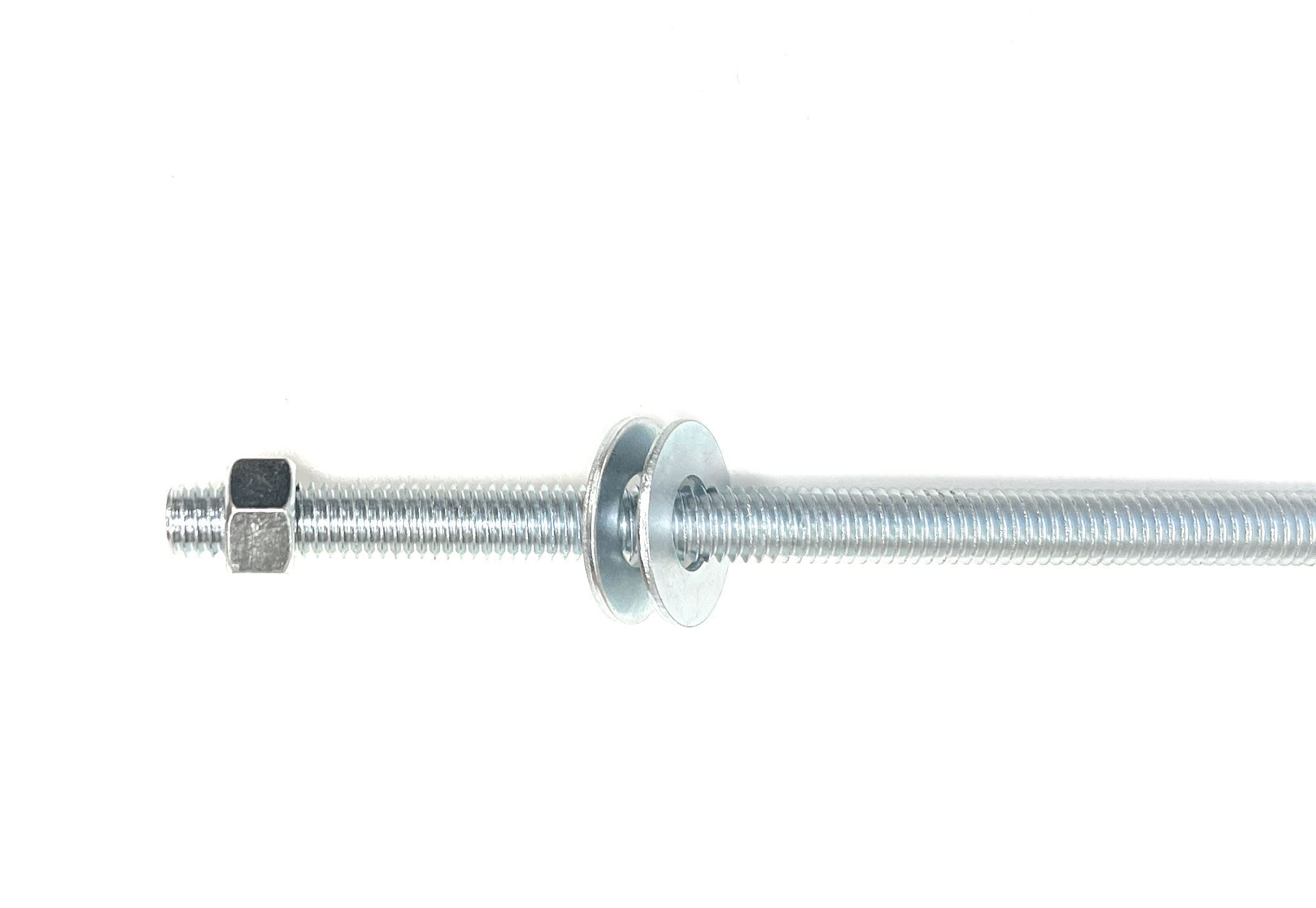 ONESTOCK 3/8-inch x 12-inch Threaded Carriage Bolts Fasteners with Nuts and Washers - 12-Pack