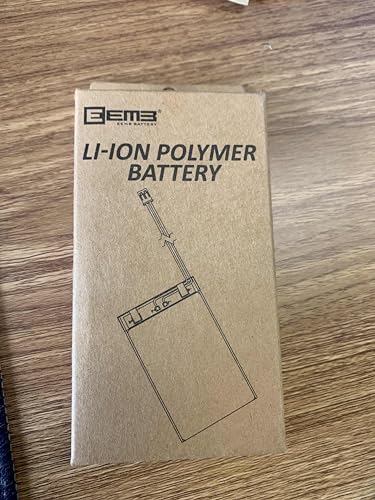 EEMB Lithium Polymer Battery 3.7V 820mAh 653042 Lipo Rechargeable Battery Pack with Wire JST Connector for Speaker and Wireless Device- Confirm Device & Connector Polarity Before Purchase