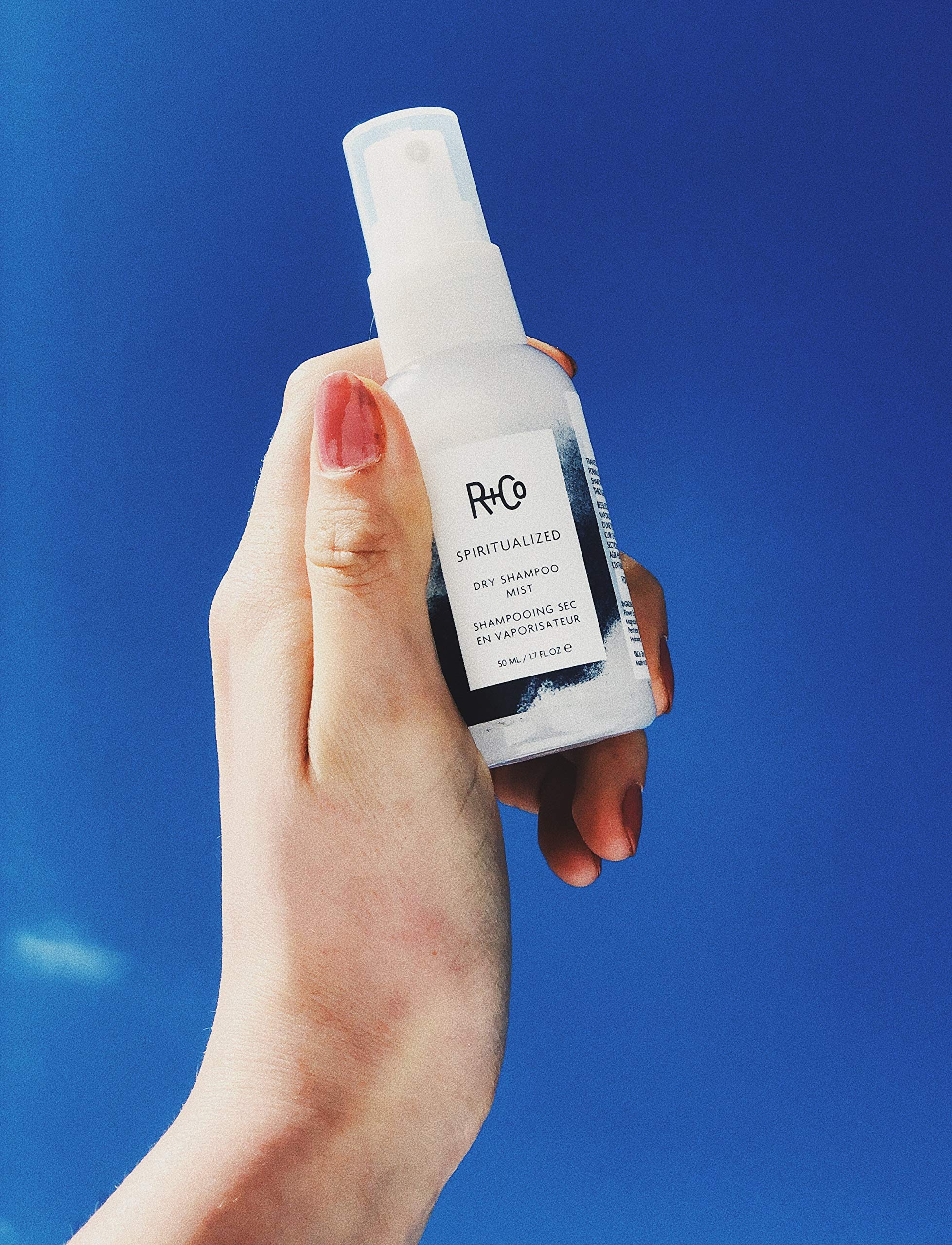 R+Co Spiritualized Travel Dry Shampoo Mist | Cleanses + Refreshes, Residue-Free Dry Shampoo | Vegan + Cruelty-Free | 1.7 Oz