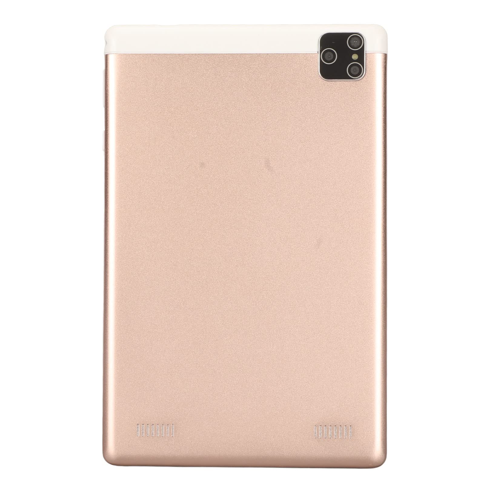 8.1 Inch Tablet, Front 2MP 5MP Rear 4GB RAM 64GB ROM Dual Cards Dual Standby 100-240V Call Reading Tablet Gold for Android 10 (US Plug)