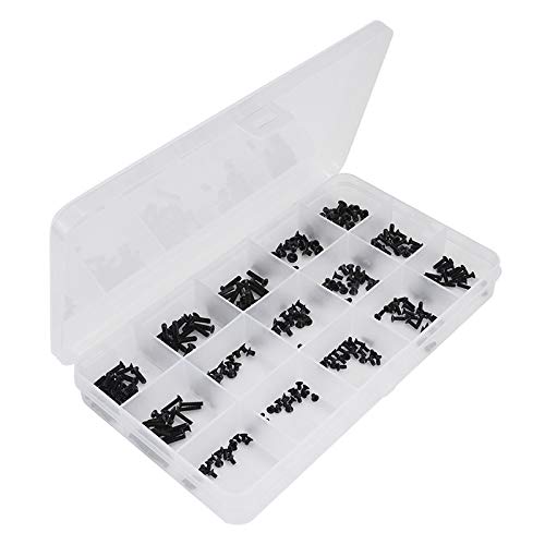 Ochoos 300PCS New Notebook Computer Repair Screw Parts Black Metal Laptop Screws Tool Combination Kit M2 M2.5 M-3