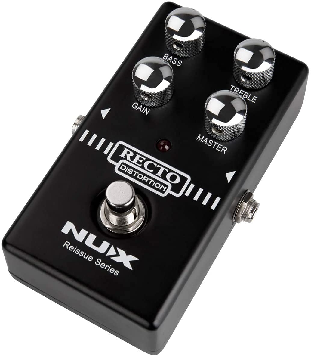 Briskdrop NUX Recto Distortion Guitar Effect Pedal Bundle with Dunlop Variety Pick Pack RectoBundle
