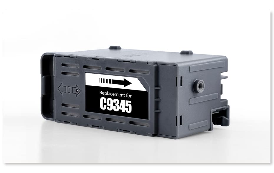 C9345 Maintenance Tank with Chip for Printer ET-5800 16600 L15150 15160 WF7820 ST-C8000 L8168 L8188, Black